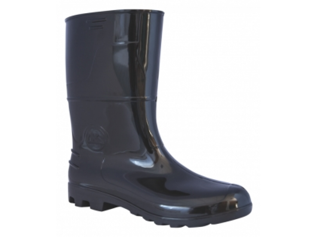 Bota PVC curta preta - Kadesh